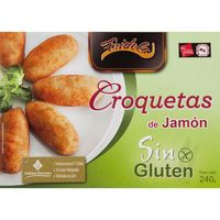 Comprar Croquetas de jamón sin gluten FRIDELA, caja 240 g al precio de ...